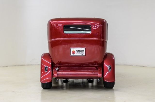 1930 Ford A 6661 Miles Firethorn Red Coupe 350 ci 4 spd auto for sale