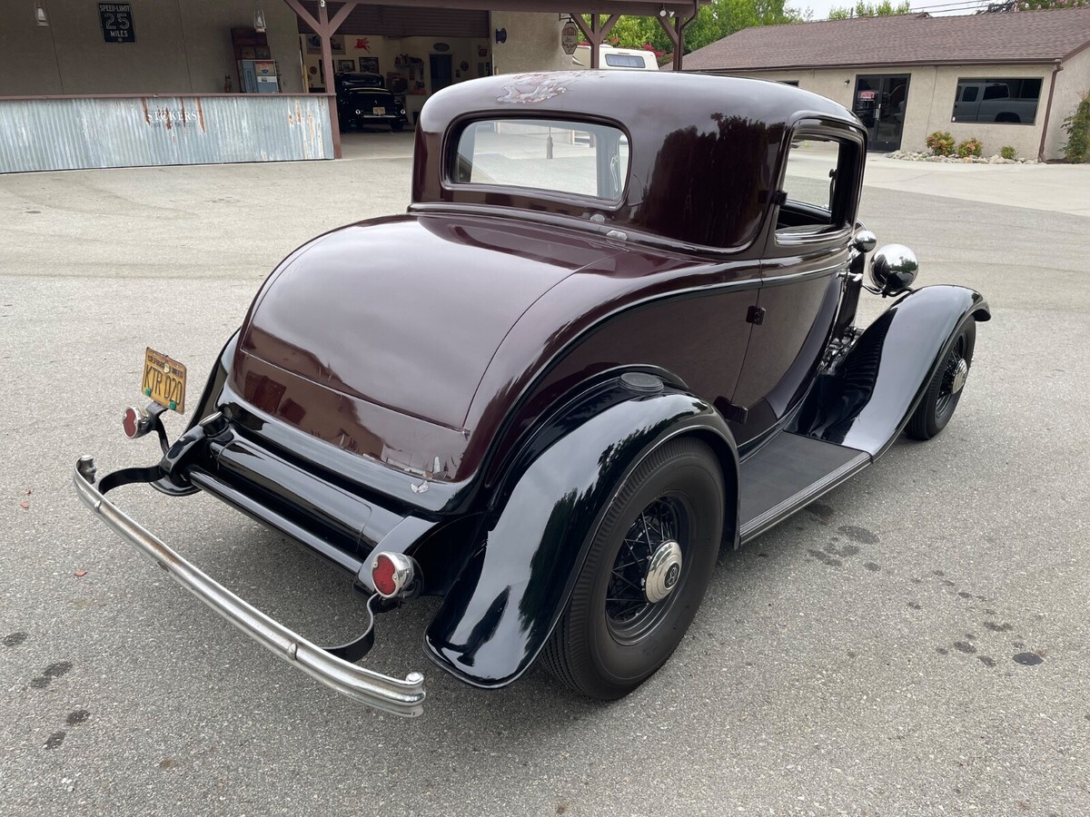 1932 Ford Deluxe 3 Window Coupe patina flathead Hot Rod original 1933 1934 for sale