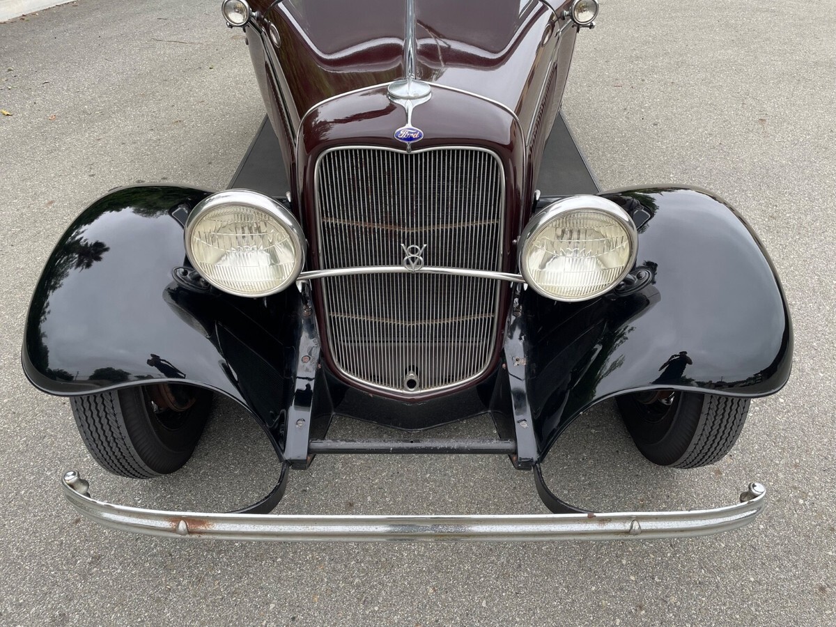 1932 Ford Deluxe 3 Window Coupe patina flathead Hot Rod original 1933 1934 for sale
