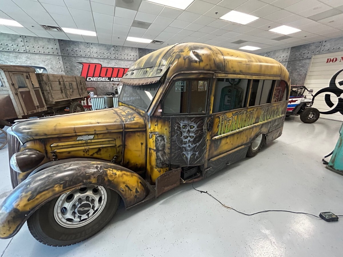 1937 DIESEL RAT ROD SCHOOL BUS for sale