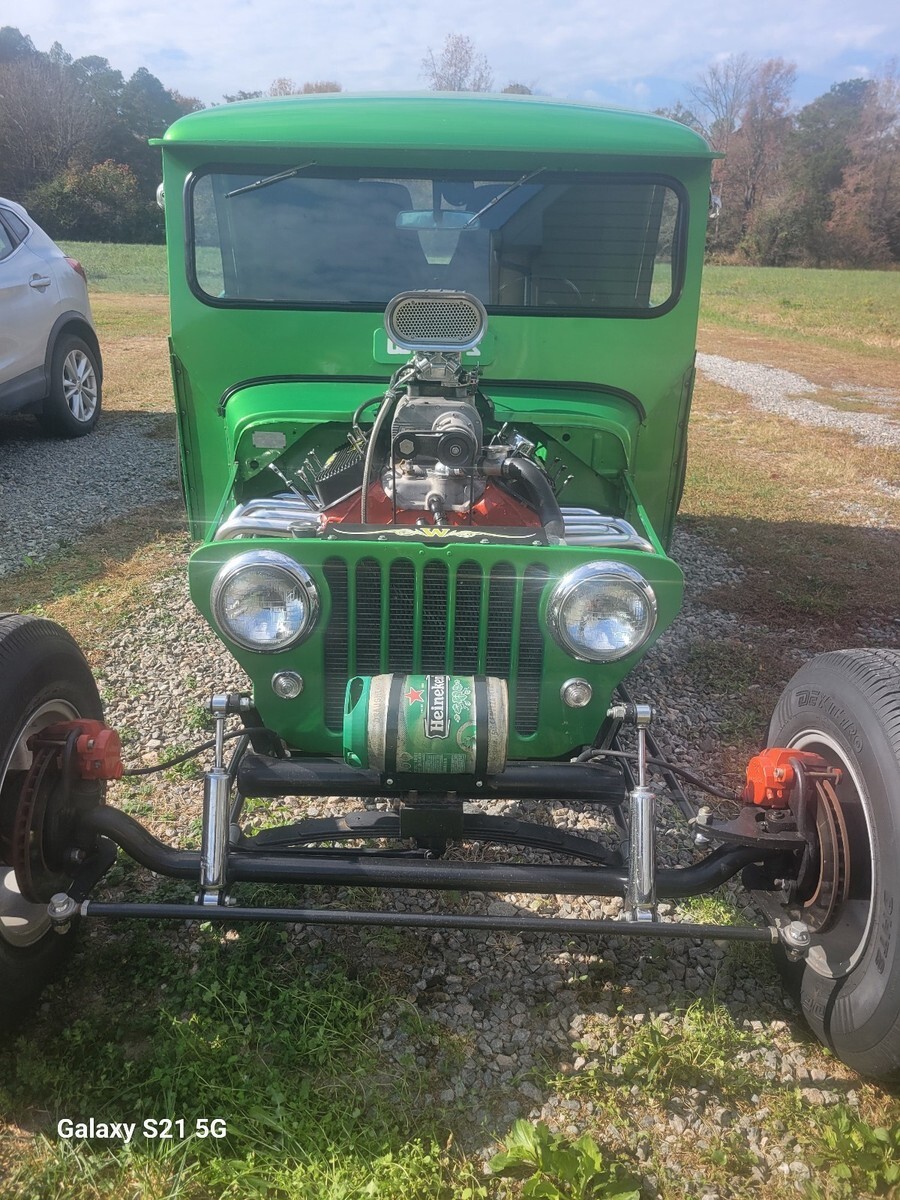 1965 Willys DJ-3A Wagon Green Chevy Pro Street for sale