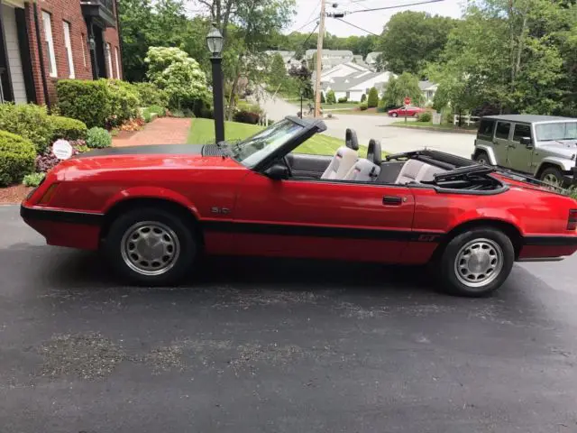 1986 Mustang GT with 55k miles RED Convertible for sale