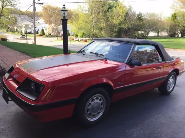 1986 Mustang GT with 55k miles RED Convertible for sale