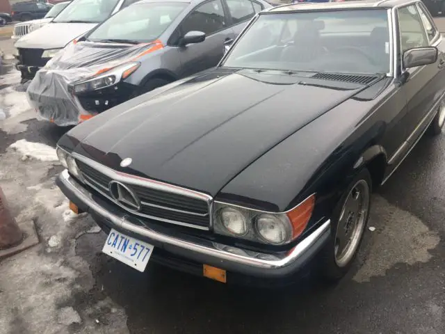1987 560SL Black Convertible with 17inch Rims for sale