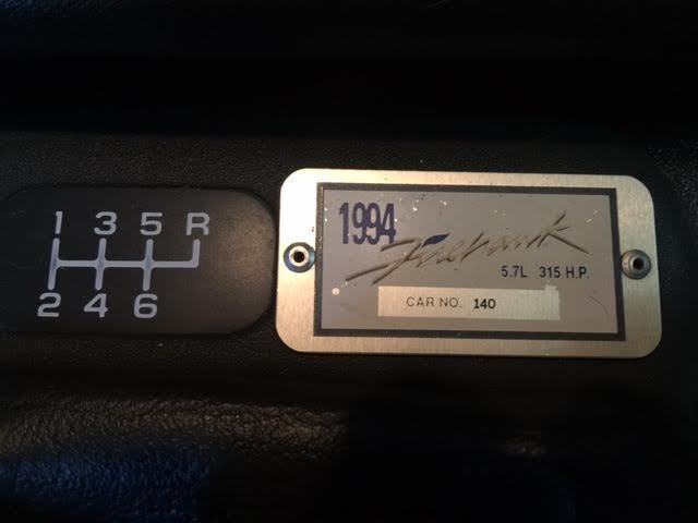 Firehawk, SLP, 6-speed, LT1 for sale