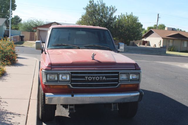 fj60 ,1988, Landcruiser, red, 4x4, rear hatch for sale